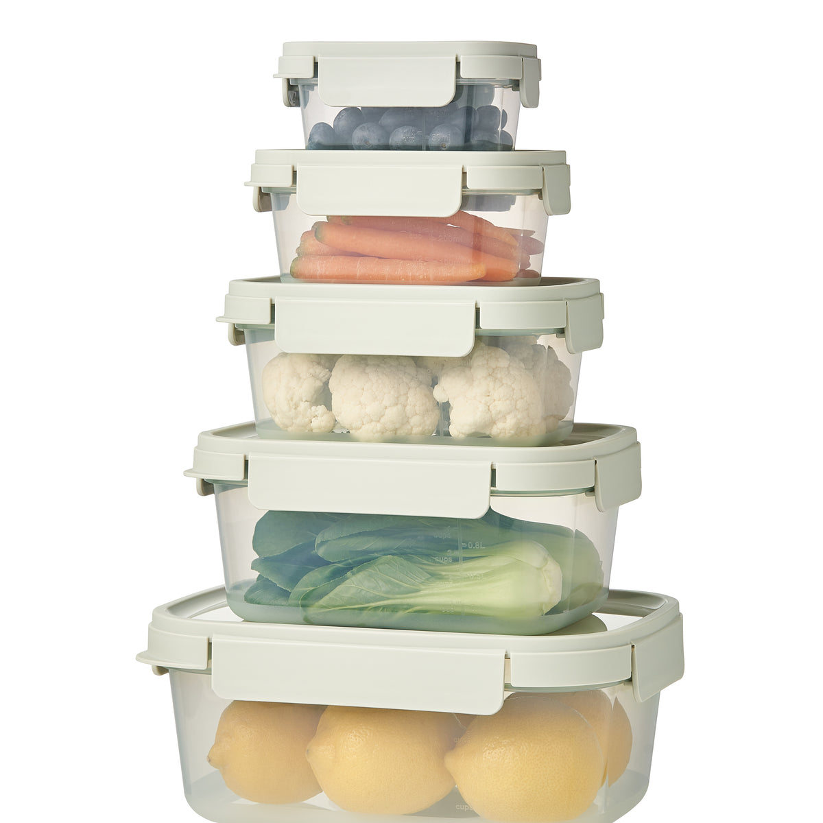 LocknLock NestnLock Container Set, 5pce - Sage – Kitchenware Express