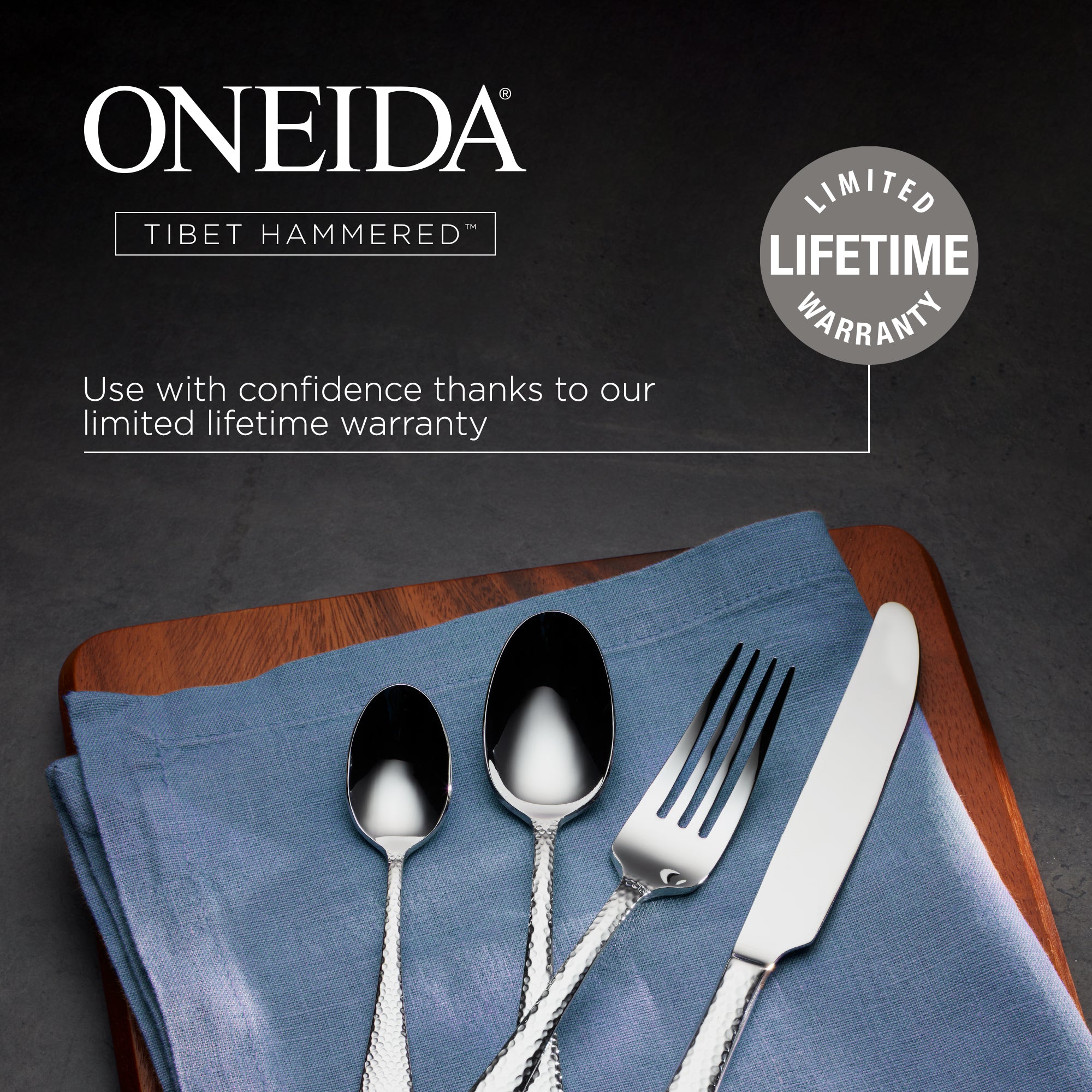 Oneida Hammered Flatware
